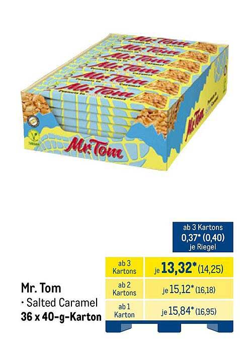 Mr. Tom · Salted Caramel 36 X 40-G-Karton Angebot bei METRO ...