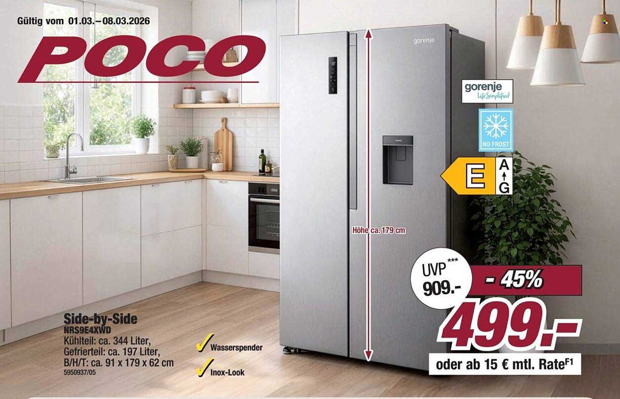 Spannende Poco Side By Side Khlschrank Bild