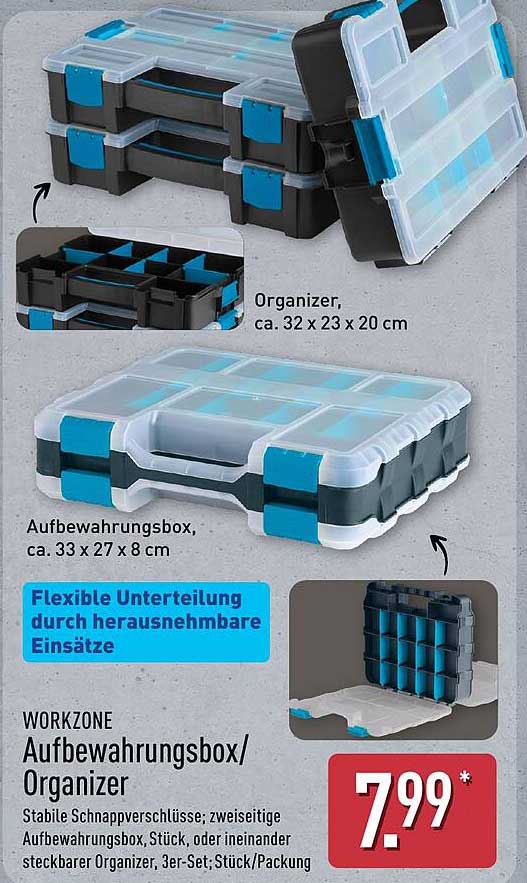 Workzone Aufbewahrungsbox/Organizer Angebot bei Aldi Nord - ProspektGuru.de