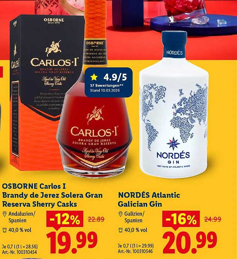 Osborne Carlos I Brandy De Jerez Solera Gran Reserva Sherry Casks ...