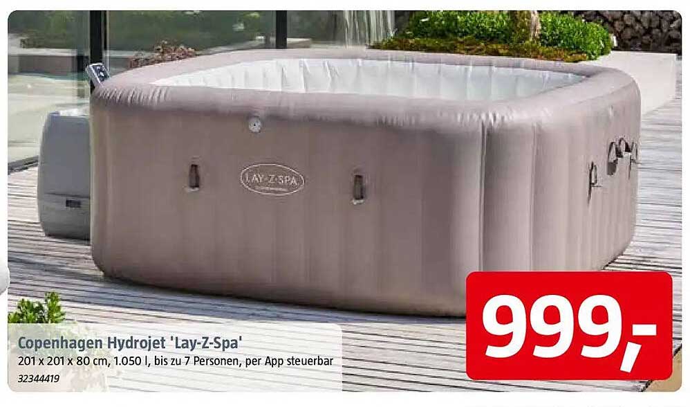 Copenhagen Hydrojet 'Lay-Z-Spa' Angebot bei Bauhaus - ProspektGuru.de