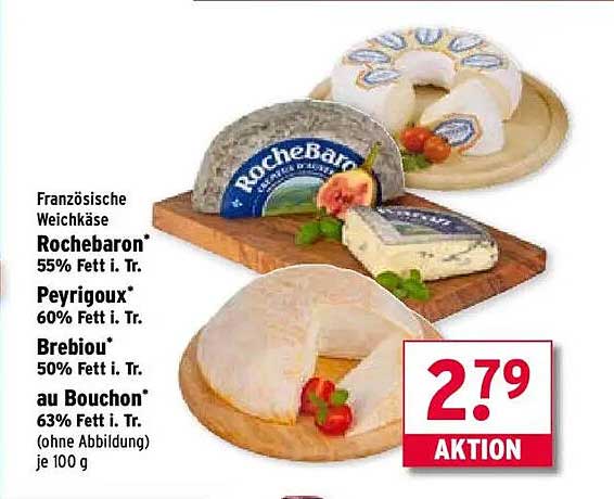 Französische Weichkäse - Rochebaron, Peyrigoux, Brebiou & Au Bouchon ...