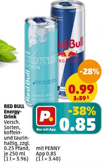 Red Bull Energy-Drink Angebot bei Penny