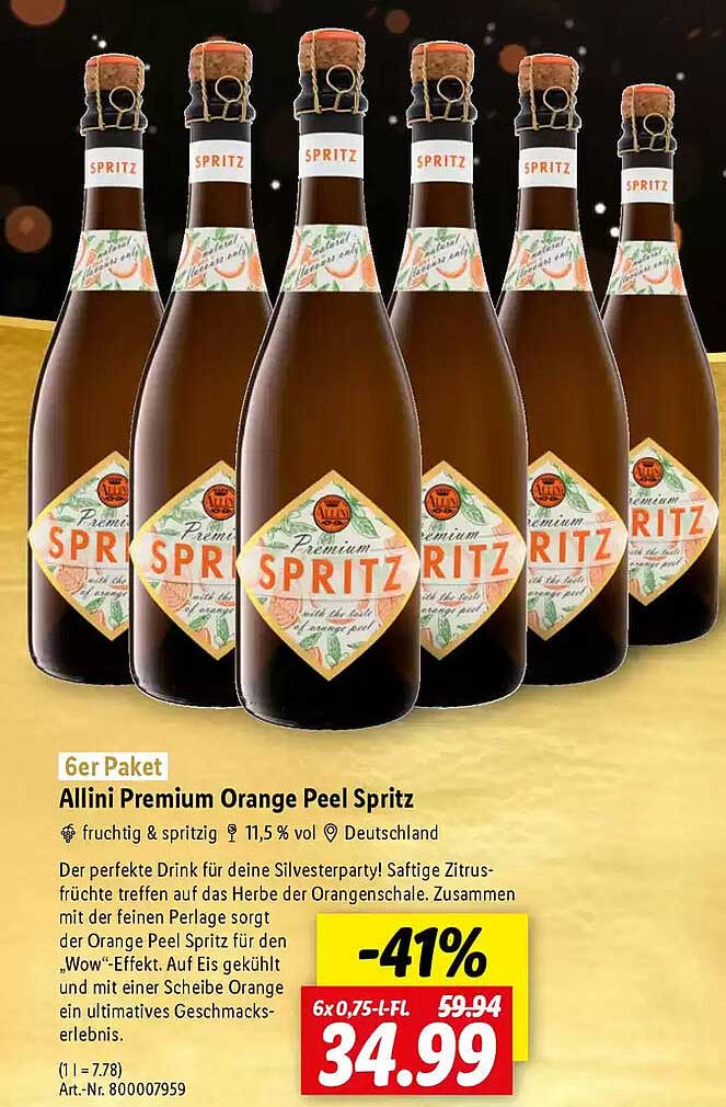 Allini Premium Orange Peel Spritz Angebot bei Lidl