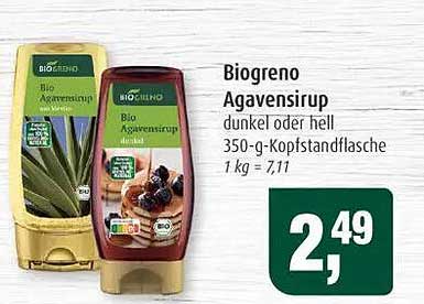 Biogreno Agavensirup Angebot bei Markant - ProspektGuru.de