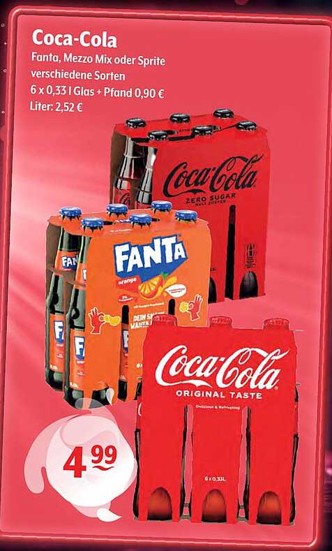 Coca-Cola Angebot bei Trink & Spare