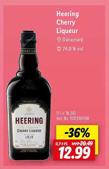 Heering Cherry Liqueur Angebot bei Lidl