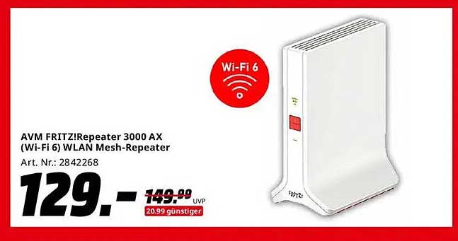 Avm Fritz!Repeater 3000 Ax (Wi-Fi 6) Wlan Mesh-Repeater Angebot bei ...