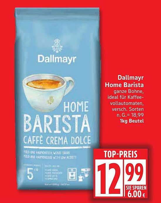 Dallmayr Crema D'oro Versch. Sorten 1000-G-Beutel Angebot bei Famila ...