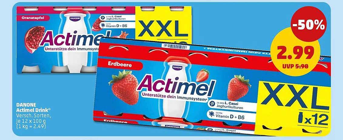 Danone Actimel Drink Xxxl Angebot bei Lidl - ProspektGuru.de