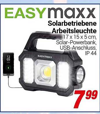 Easymaxx Solarbetriebene Arbeitsleuchte Angebot bei CENTERSHOP ...