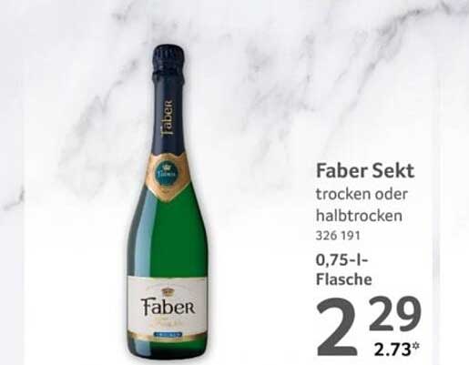 Faber Sekt Trocken Oder Halbtrocken Angebot bei Selgros - ProspektGuru.de