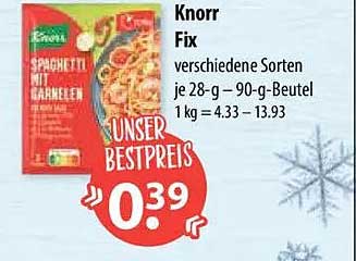 Knorr Fix Verschiedene Sorten Je Beutel Angebot bei K+K Klaas & Kock ...