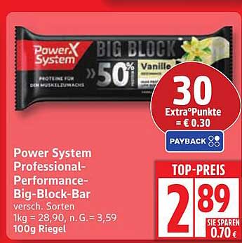 Power System Professional-Performance-Big-Block-Bar Angebot bei Edeka ...