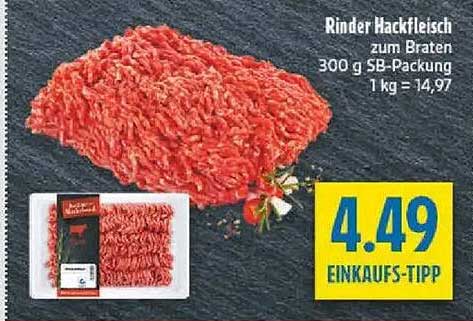 Rinder Hackfleisch Zum Braten 300 G Sb-Packung Angebot bei diska ...