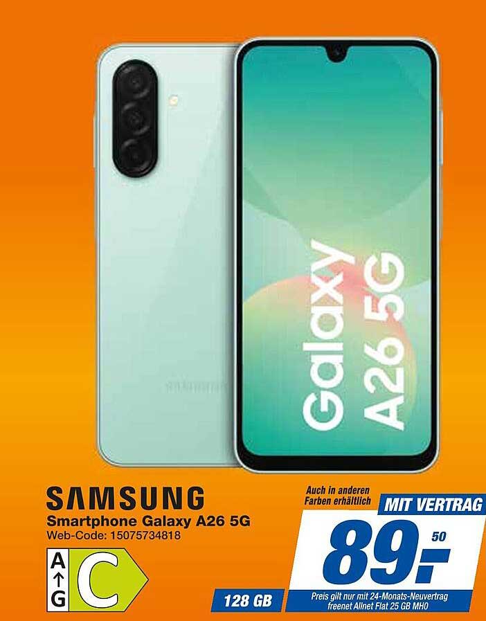 Smartphone Galaxy A26 5G Angebot bei Expert - ProspektGuru.de