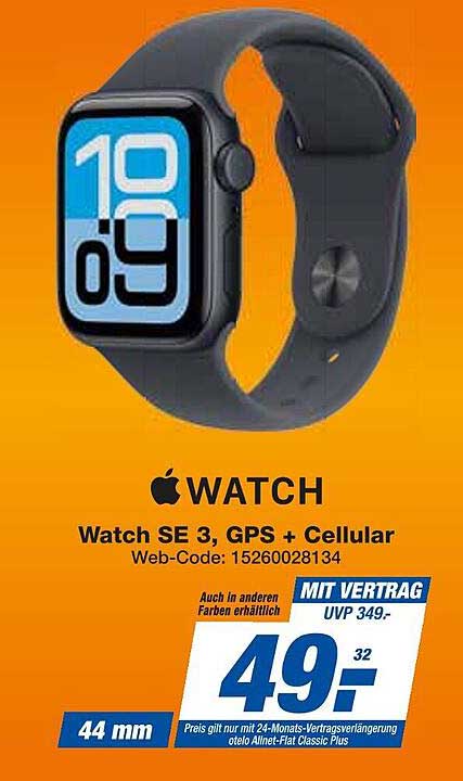 Smartwatch Watch Se Gps + Cellular, 44 Mm Angebot bei Expert ...