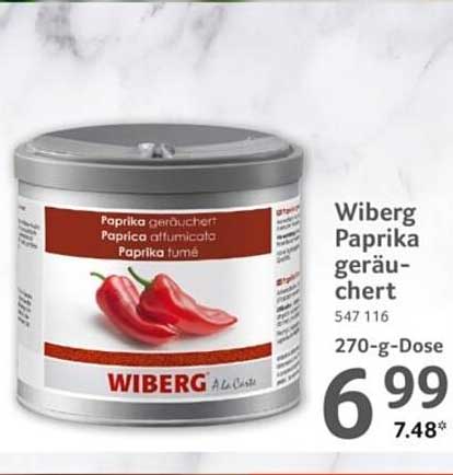 Wiberg Paprika Geräuchert Angebot bei Selgros - ProspektGuru.de