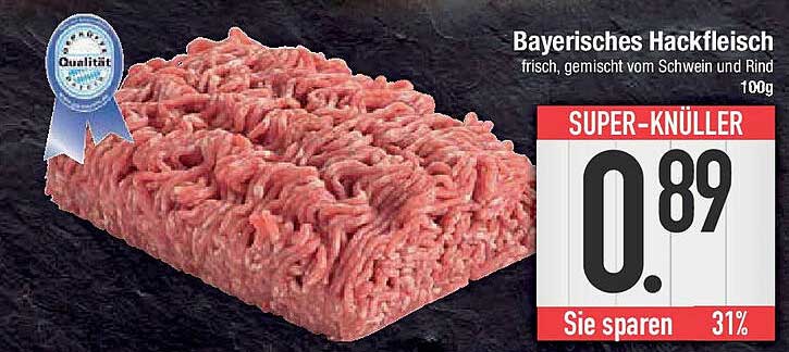 Bayerisches Hackfleisch Angebot bei E-Center - ProspektGuru.de