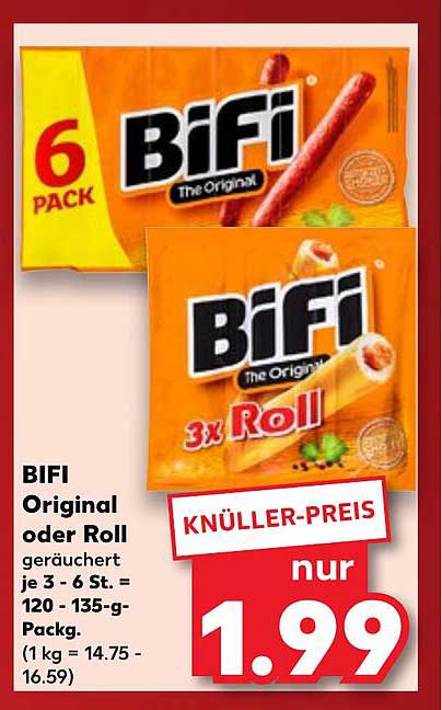 Bifi Original Oder Roll Angebot bei Kaufland - ProspektGuru.de