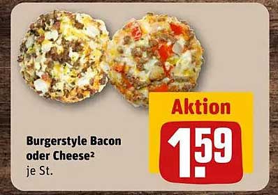 Burgerstyle Bacon Oder Cheese Angebot bei REWE Kaufpark