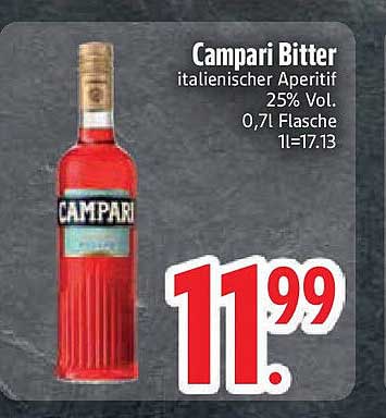 Campari Bitter Angebot bei Edeka