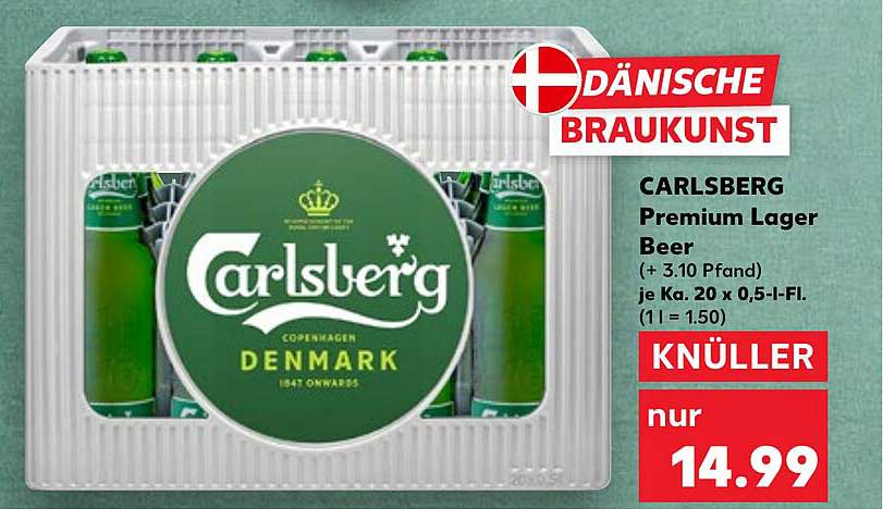 Carlsberg Premium Lager Beer Angebot bei Kaufland - ProspektGuru.de
