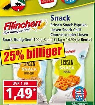 Filinchen Das Knusper-Brot Snack Angebot bei Norma - ProspektGuru.de