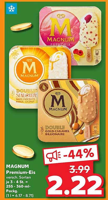 Magnum Premium-Eis Angebot bei Kaufland