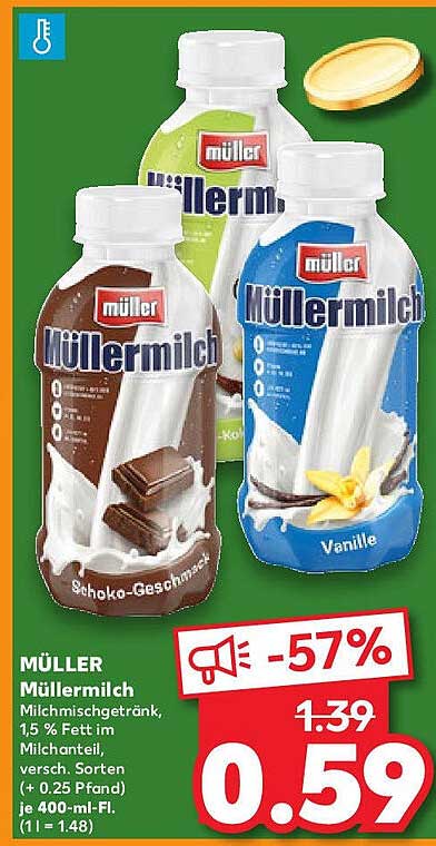 Müller Müllermilch Angebot bei Kaufland