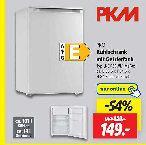 Faszinierend Pkm Kã¼hlschrank Mit Gefrierfach Fotos
