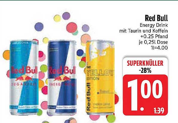 Red Bull Angebot bei Edeka