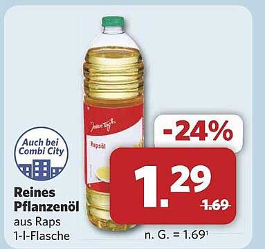 Reines Pflanzenöl Aus Raps Angebot bei Combi