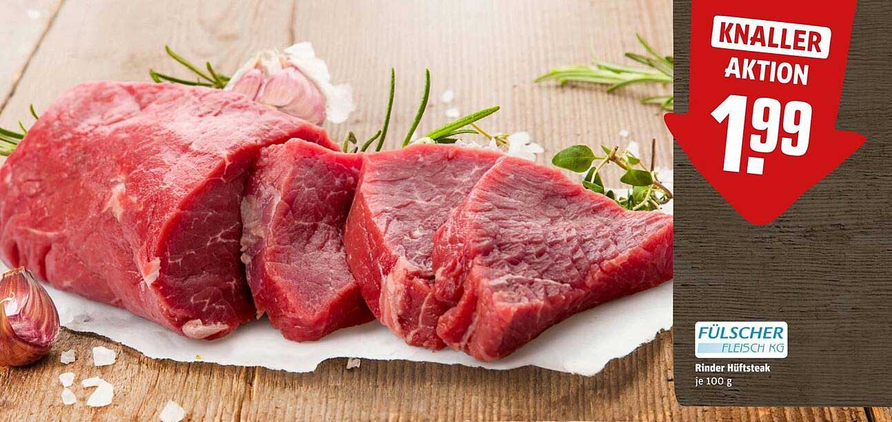 Rinder Hüftsteak Angebot bei REWE Center