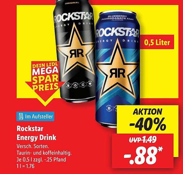 Rockstar Energy Drink Angebot bei Lidl - ProspektGuru.de
