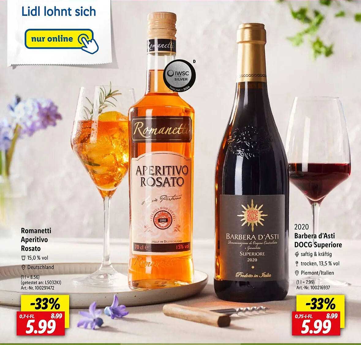 Romanetti Aperitivo Rosato 2020 Barbera D'asti Docg Superiore Angebot ...