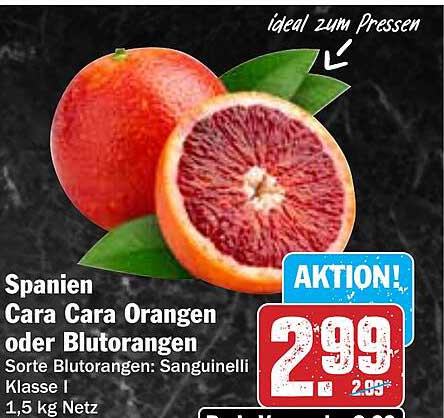 Spanien Cara Cara Orangen Oder Blutorangen Angebot bei Hit
