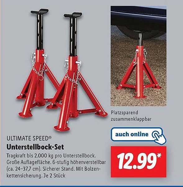 Ultimate Speed® Unterstellbock-Set Angebot bei Lidl