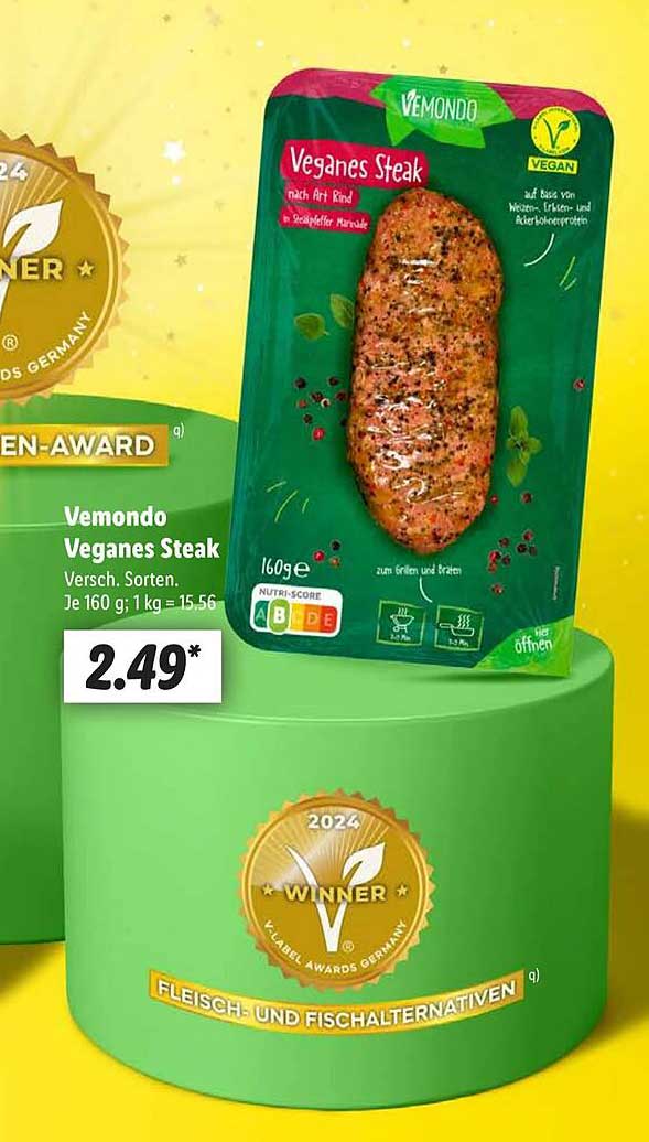 Vemondo Veganes Steak Angebot bei Lidl