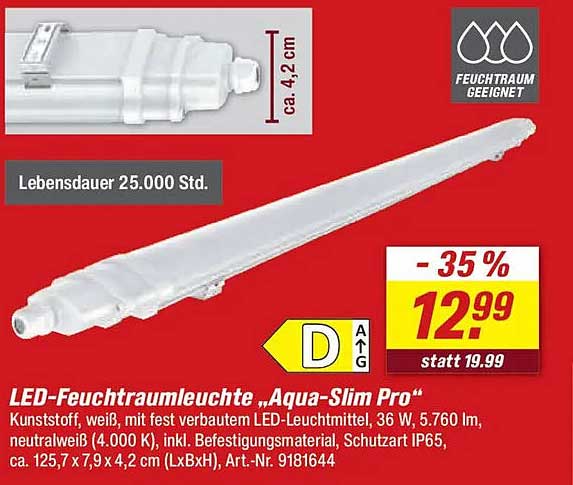 Toom Led Feuchtraumleuchte