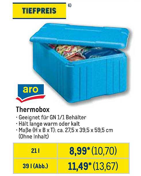 Aro Thermobox Angebot bei METRO - ProspektGuru.de