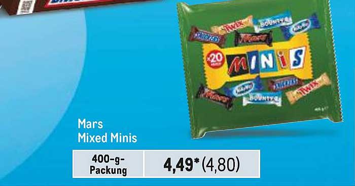 Mars Mixed Minis 400-G-Packung Angebot bei METRO