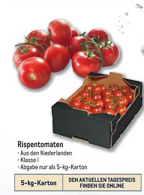 Rispen-Tomaten – Der Frische Genuss Aus Den Niederlanden Angebot bei METRO