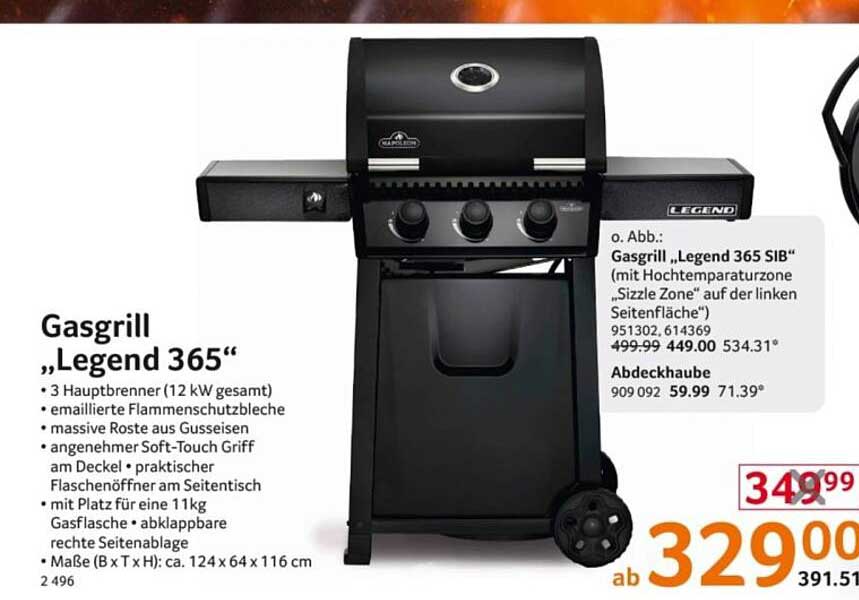 Gasgrill „Legend 365“ Angebot bei Selgros - ProspektGuru.de