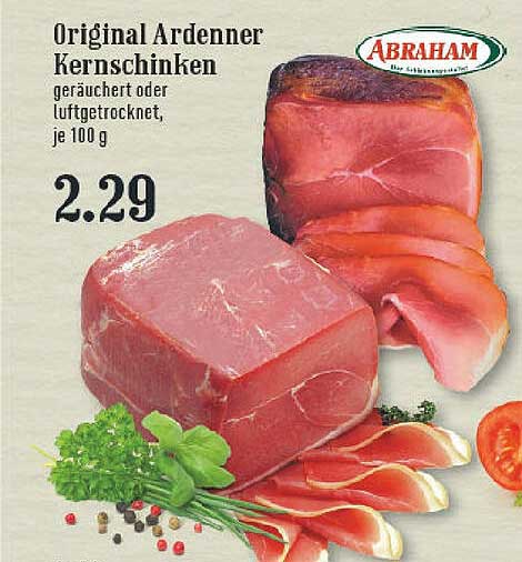Original Ardenner Kernschinken Geräuchert Oder Luftgetrocknet, Je 100 G ...