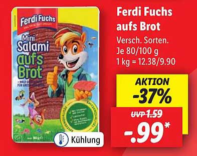 Ferdi Fuchs Aufs Brot Angebot bei Lidl - ProspektGuru.de