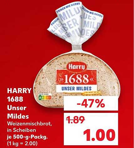 Harry 1688 Unser Mildes Angebot bei Kaufland - ProspektGuru.de