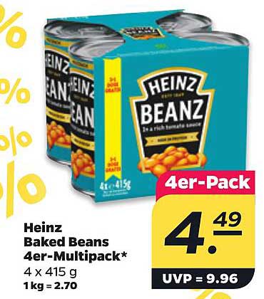 Heinz Baked Beans 4Er-Multipack Angebot bei NETTO
