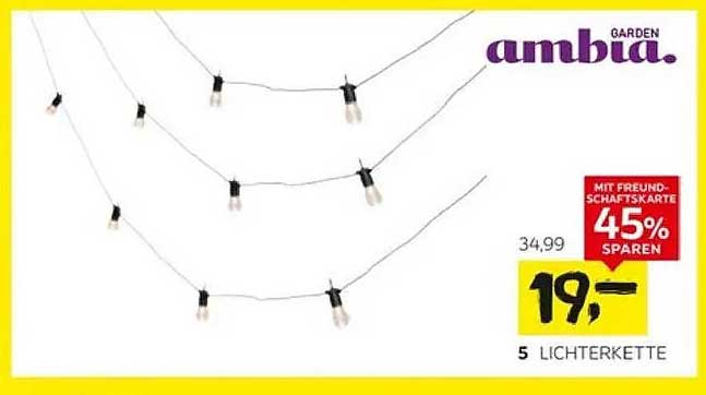 Ambia Garten Lichterkette - 5Er Set Angebot bei XXXLutz - ProspektGuru.de