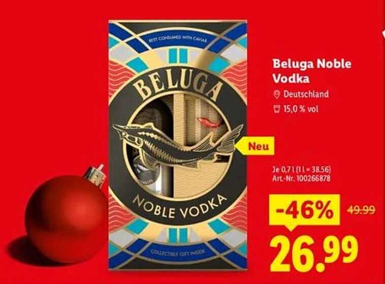 Beluga Noble Vodka Angebot bei Lidl - ProspektGuru.de